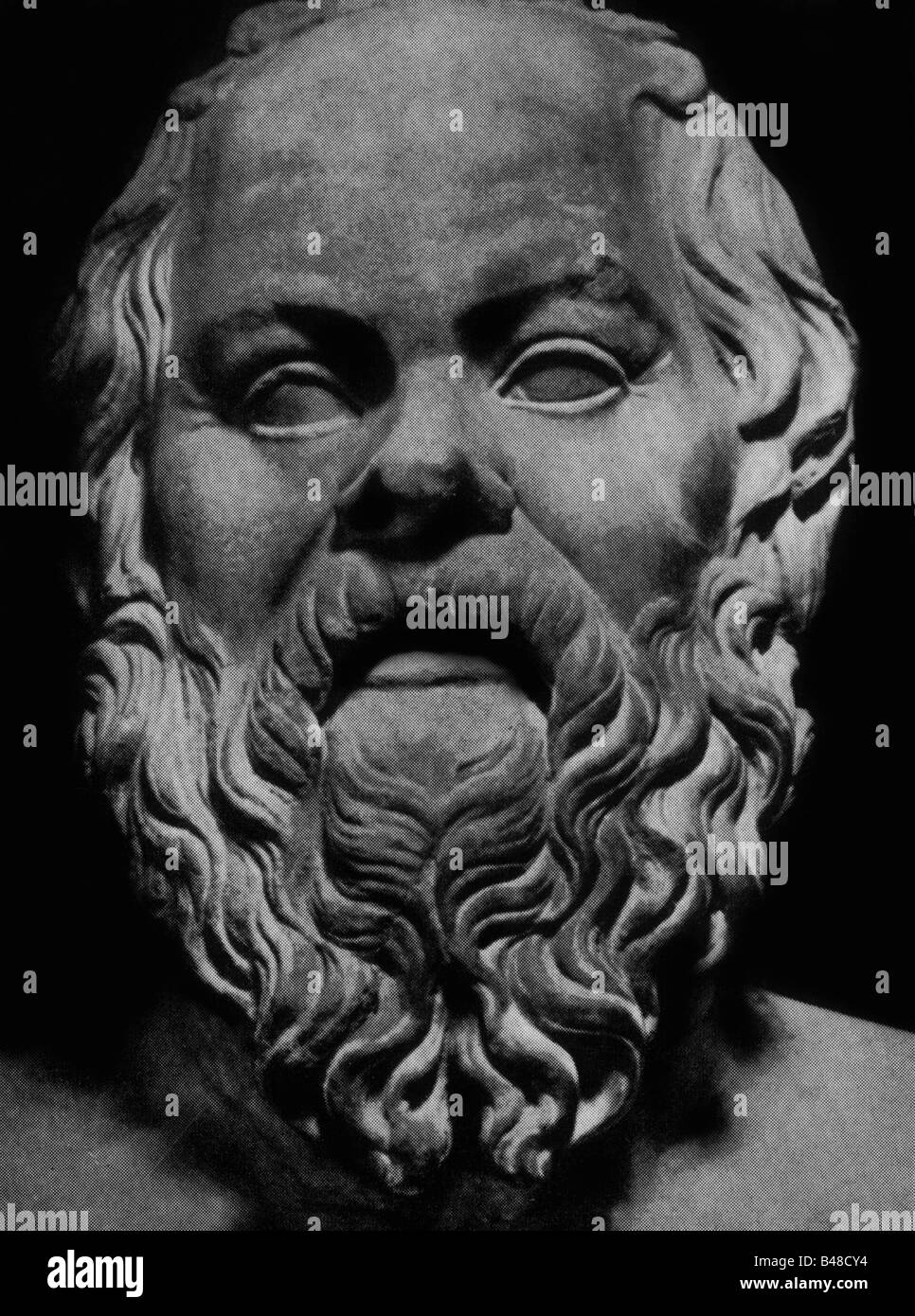Portrait socrate Banque d'images noir et blanc - Alamy