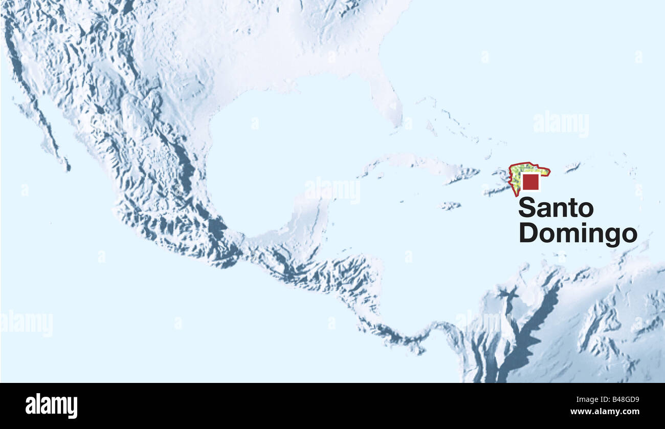 Mapas de la republica dominicana Banque de photographies et d’images à ...
