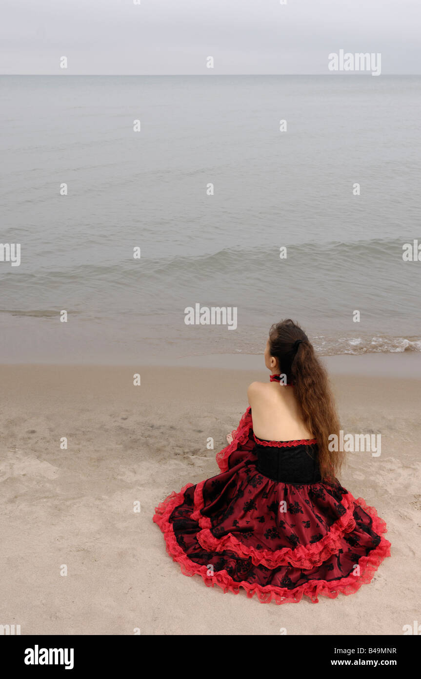 Une personne seule solitaire Banque de photographies et d’images à ...