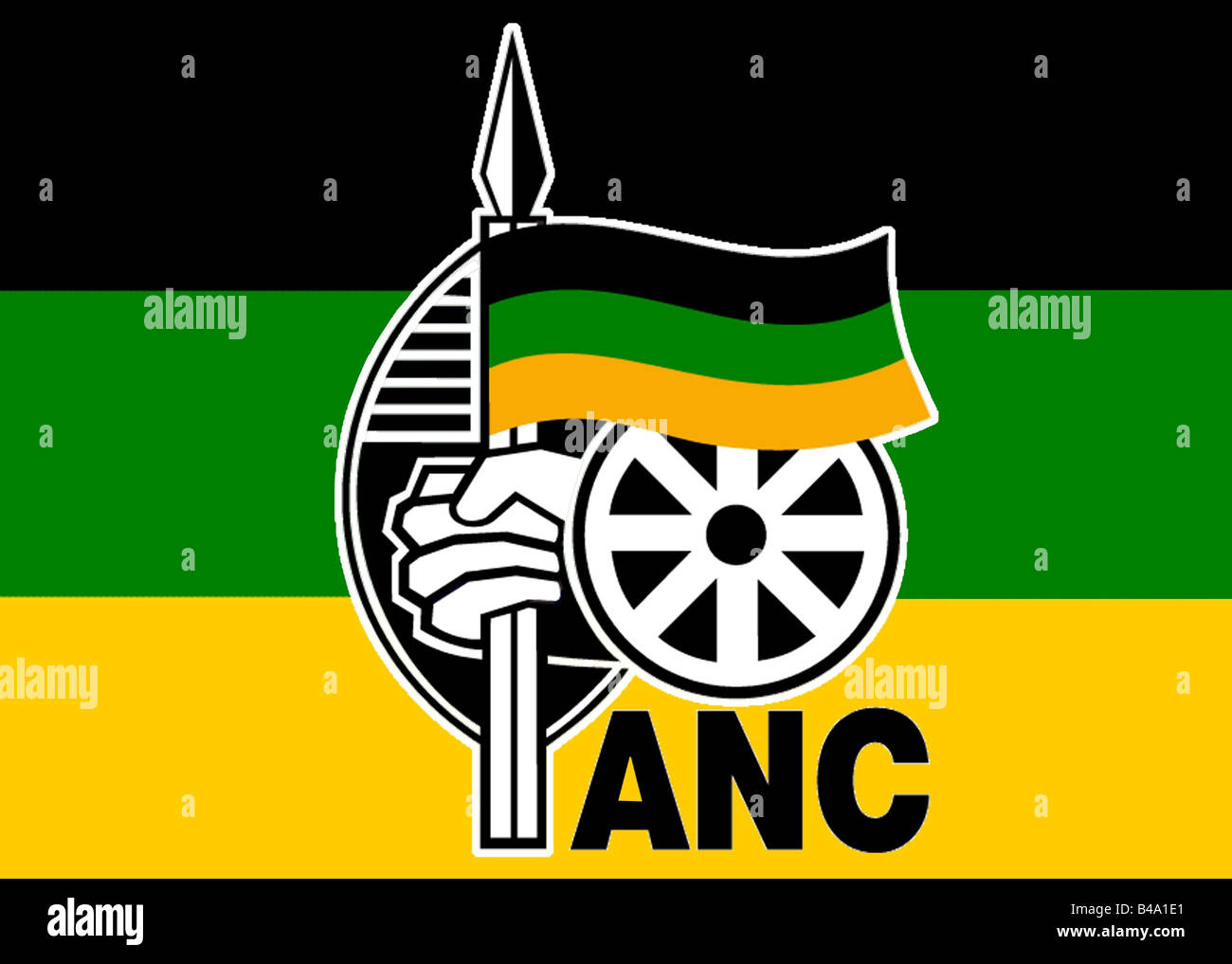 Flag of the african national congress anc Banque de photographies et d ...