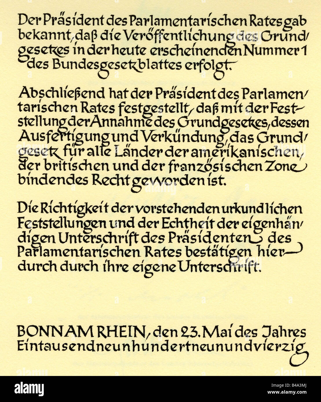 Loi fondamentale pour la république fédérale d'allemagne Banque de ...