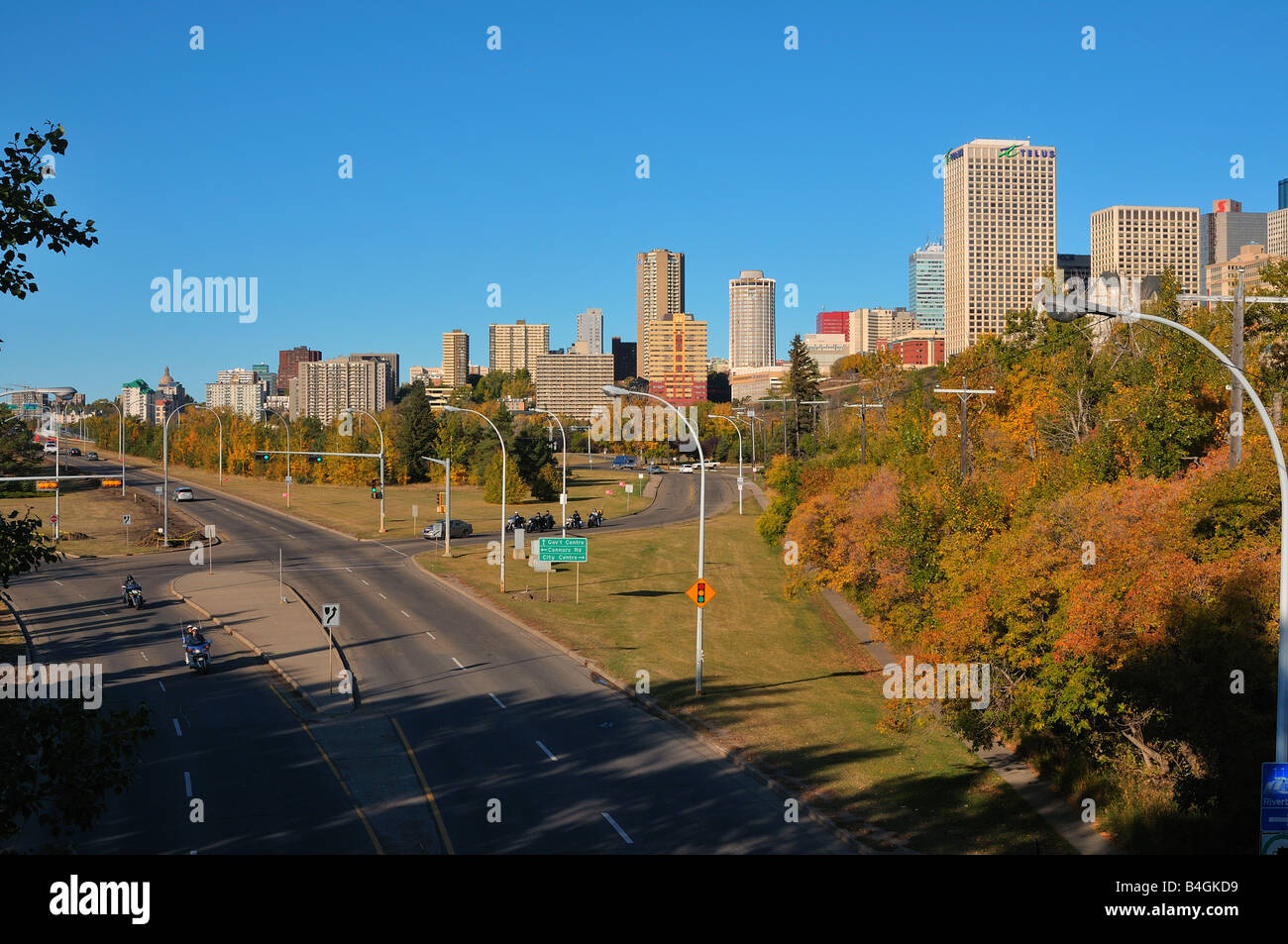 Edmonton city skyline Banque de photographies et d’images à haute ...