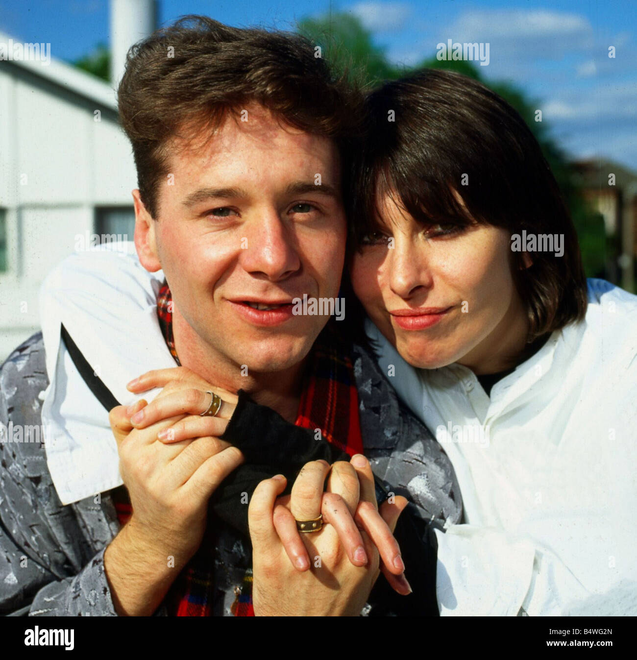 Jim Kerr avec son épouse Chrissie Hynde Juin 1984 Photo Stock - Alamy