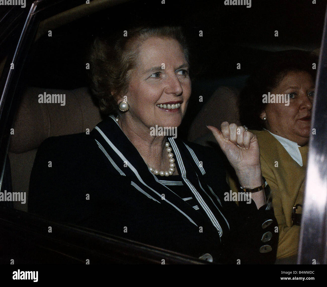 Margaret thatcher en voiture Banque de photographies et d’images à ...