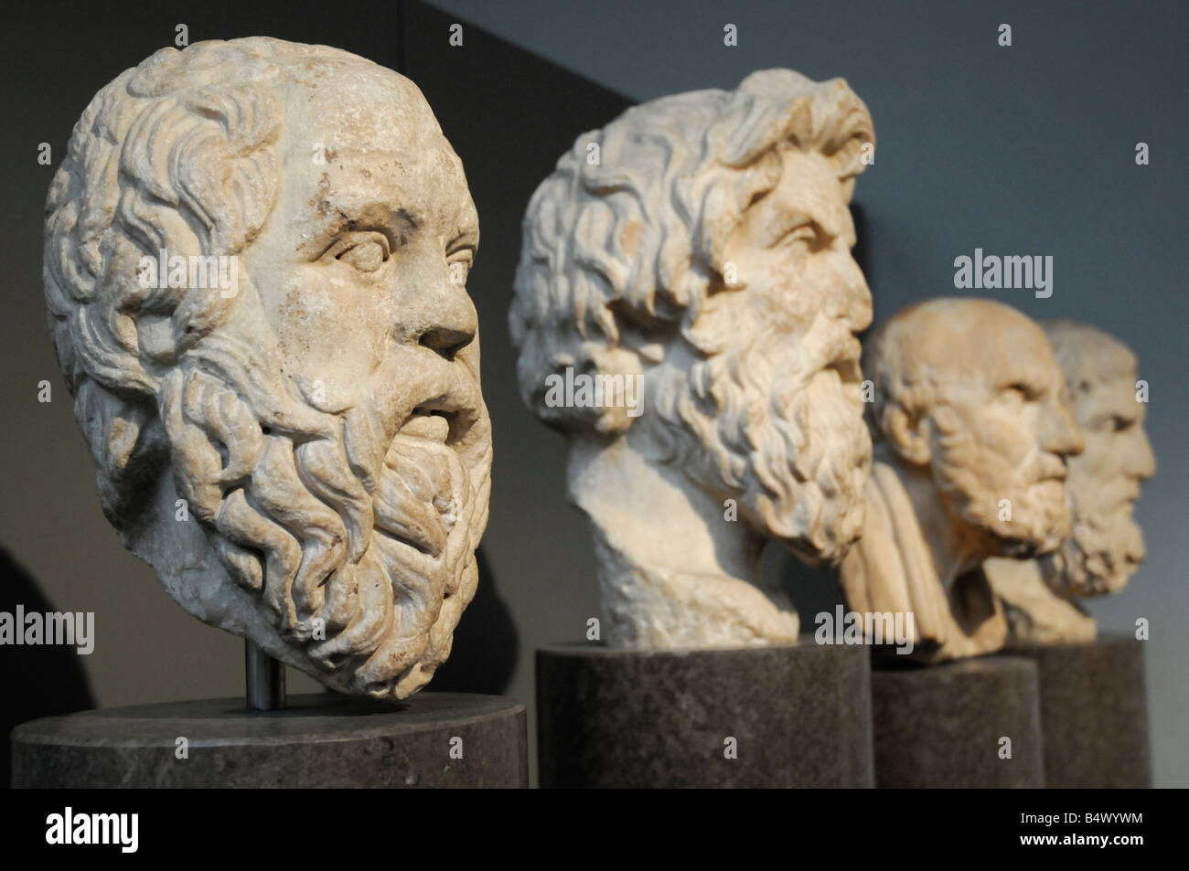 Buste de Socrate, copie romaine de l'original grec perdu. Antisthène ...