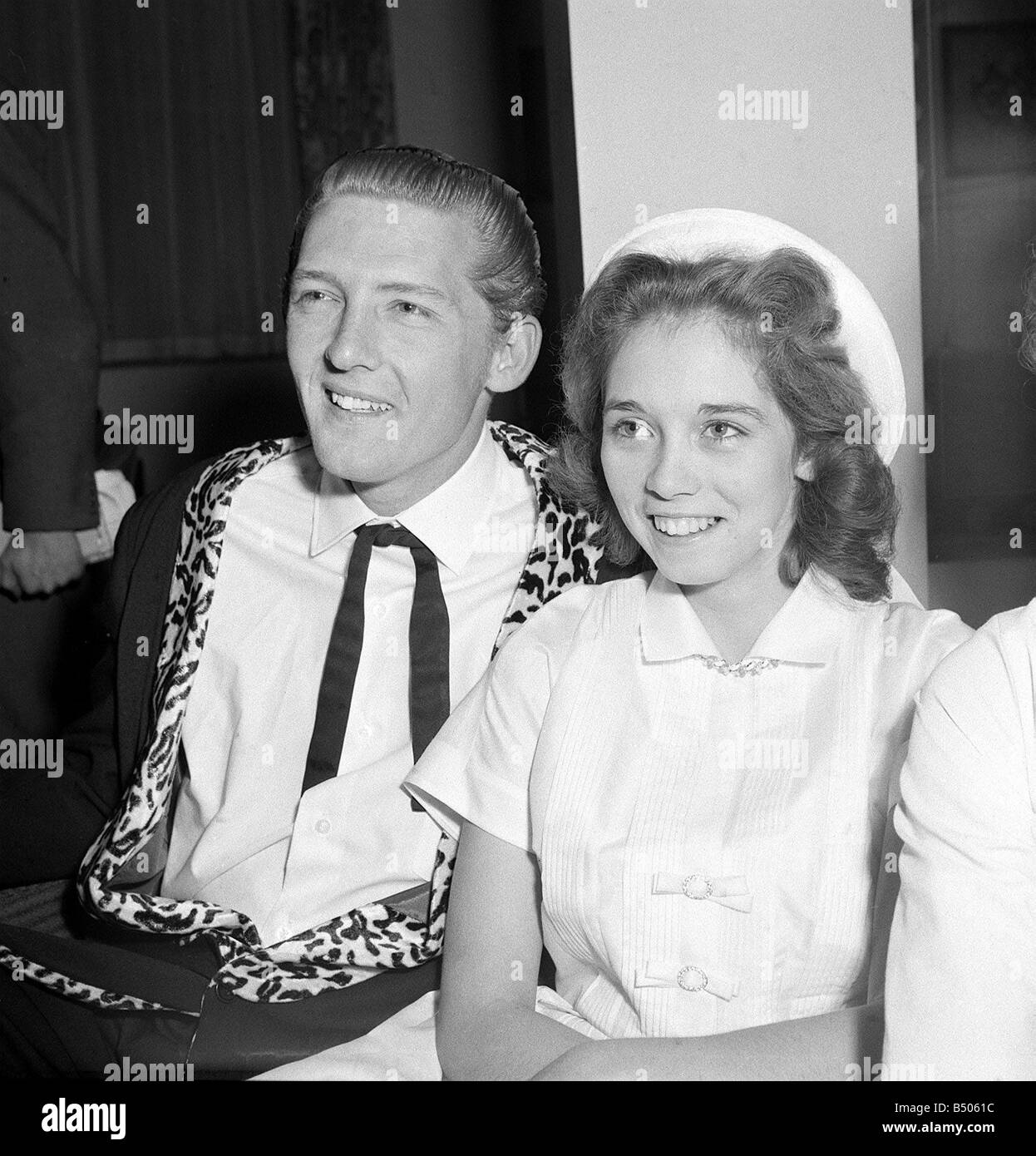 Jerry lee lewis and wife Banque d'images noir et blanc - Alamy