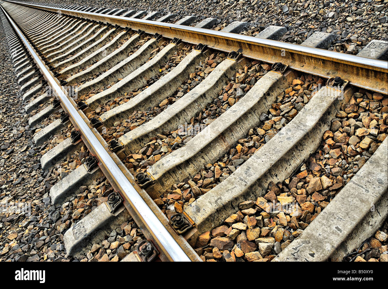 Rail railway change direction Banque de photographies et d’images à ...