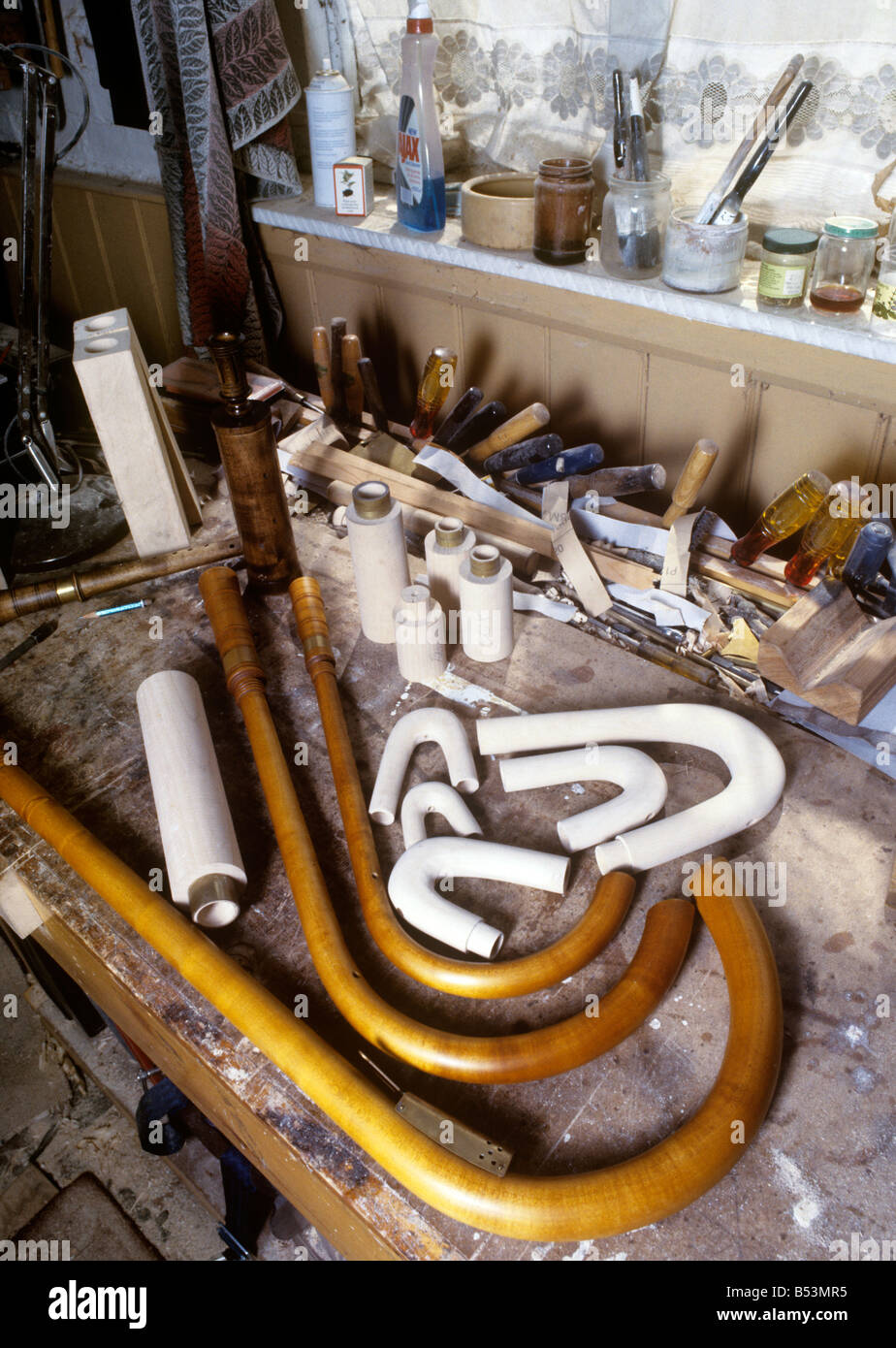 Medieval woodwind instruments Banque de photographies et d’images à ...