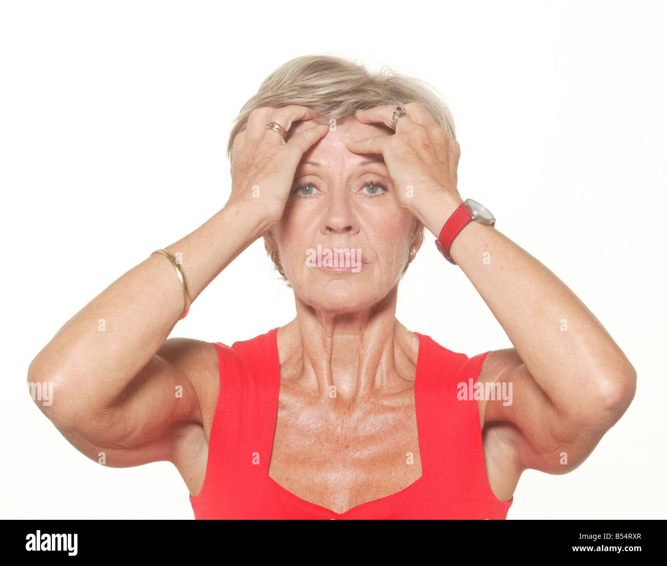 Eva Fraser s exercices faciaux que posés par 62 ans Raewyn Modèle Blade ...