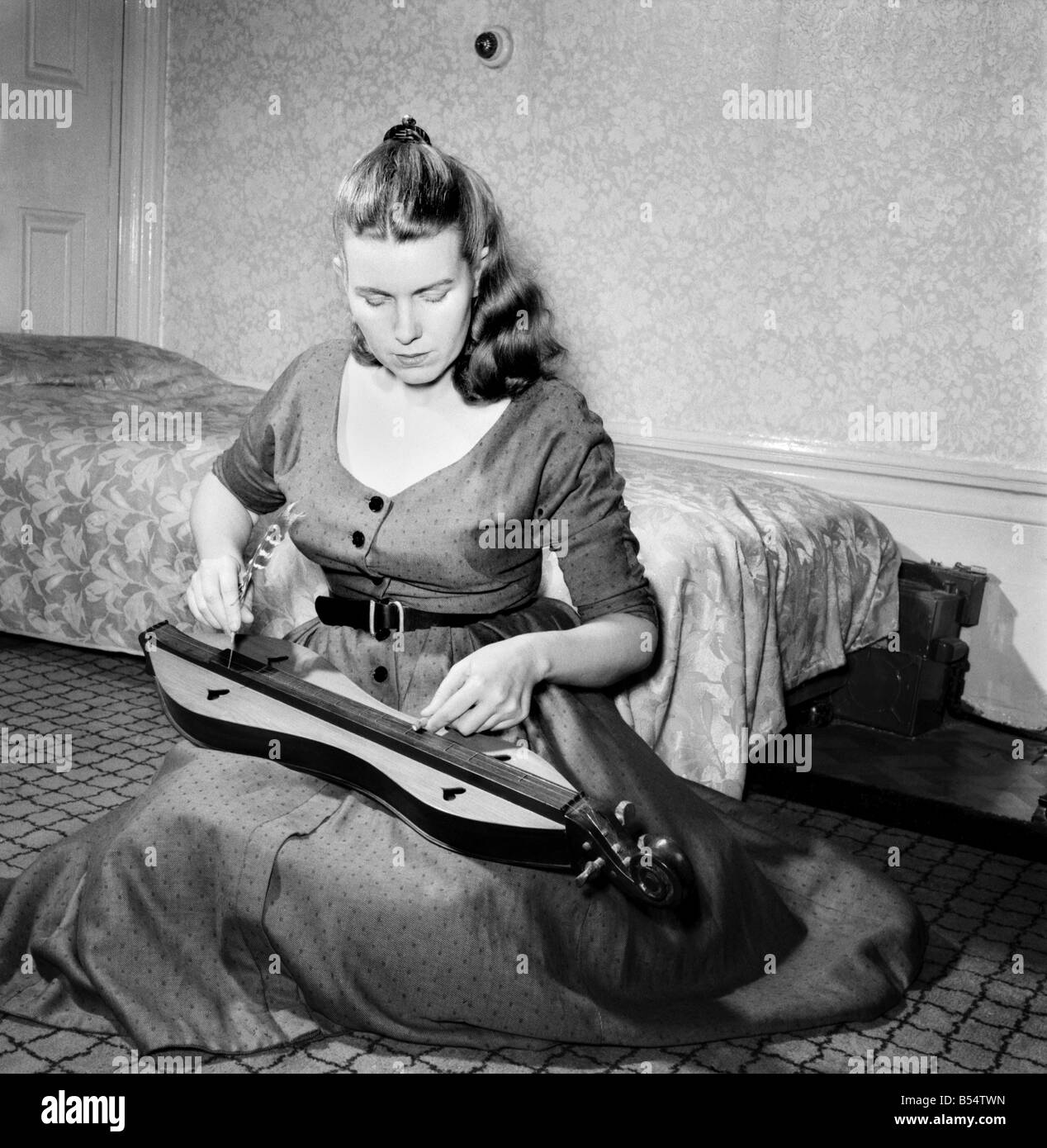 American Folk chanteur Jean Ritchie, de Kentucky, USA s'introduire un ...