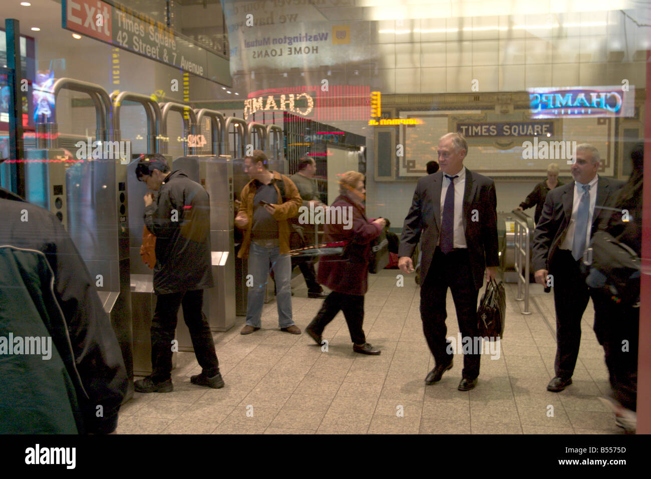 Times square subway station in Banque de photographies et d’images à ...