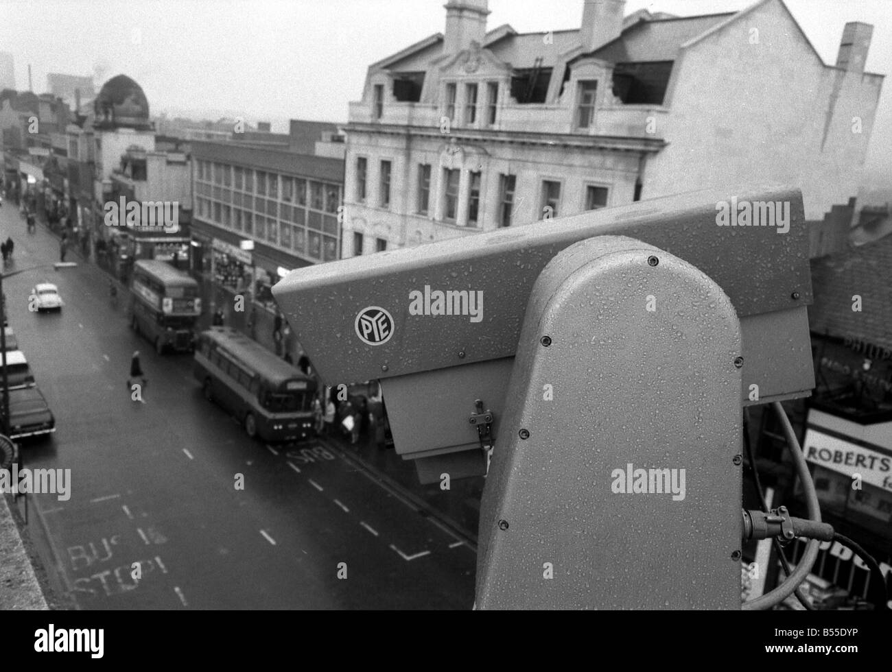 Cctv security camera crime fighting surveillance 1960s police Banque de ...
