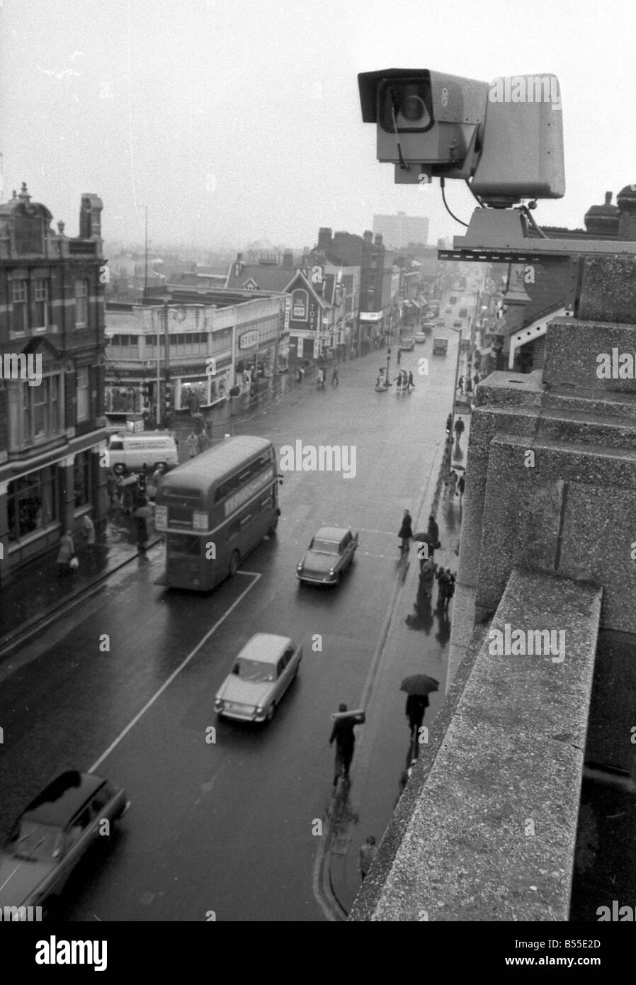 Cctv security camera crime fighting surveillance 1960s police Banque de ...