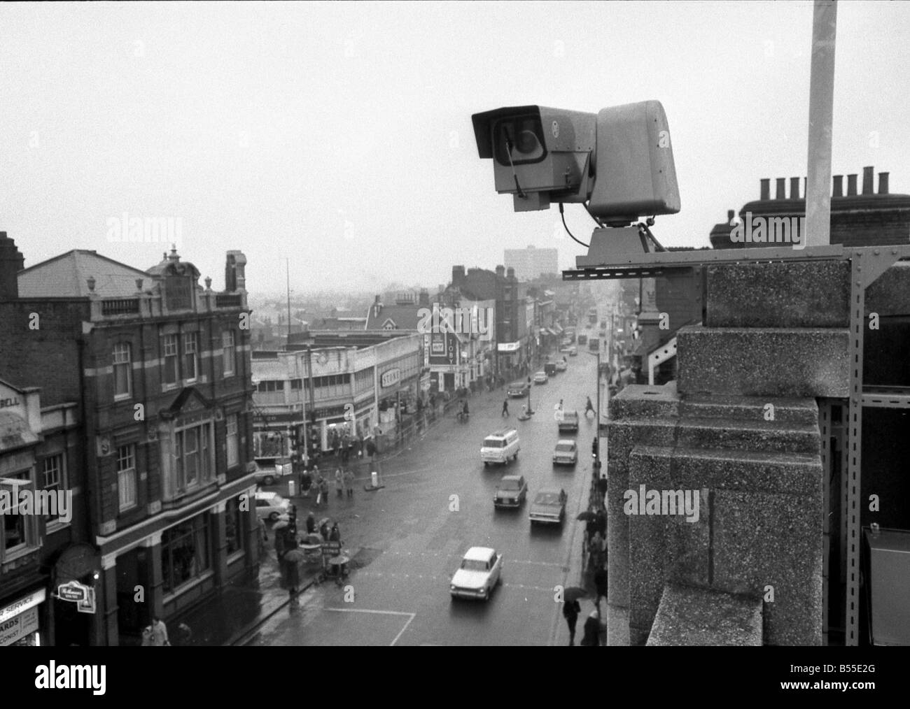 Cctv security camera crime fighting surveillance 1960s police Banque de ...