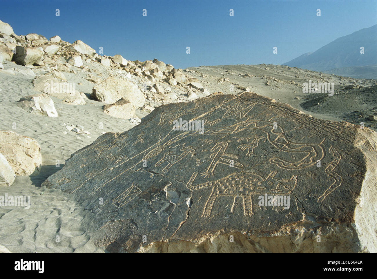 Petroglyphes de toro muerto perou Banque de photographies et d’images à ...