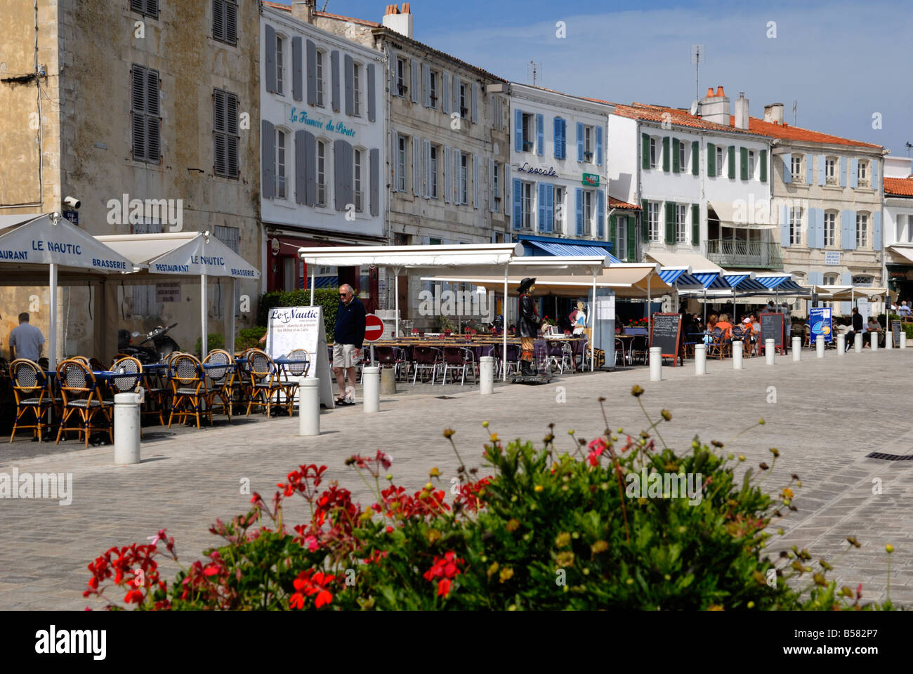 Quai du Port, La Flotte, Ile de Ré, Charente-Maritime, France, Europe ...