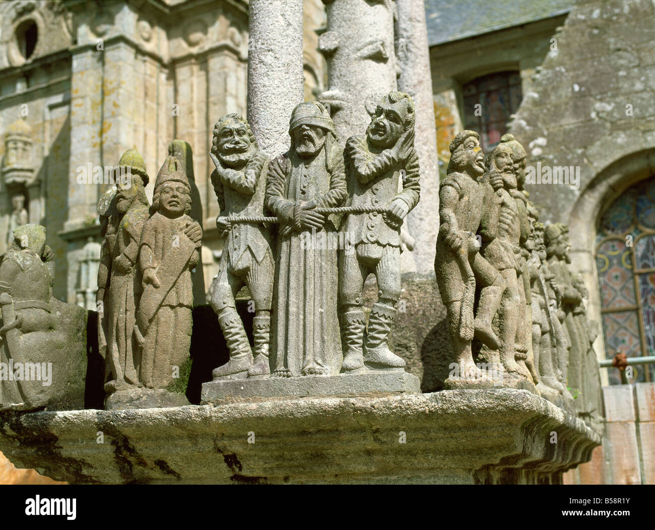 The calvary st thegonnec in brittany Banque de photographies et d ...