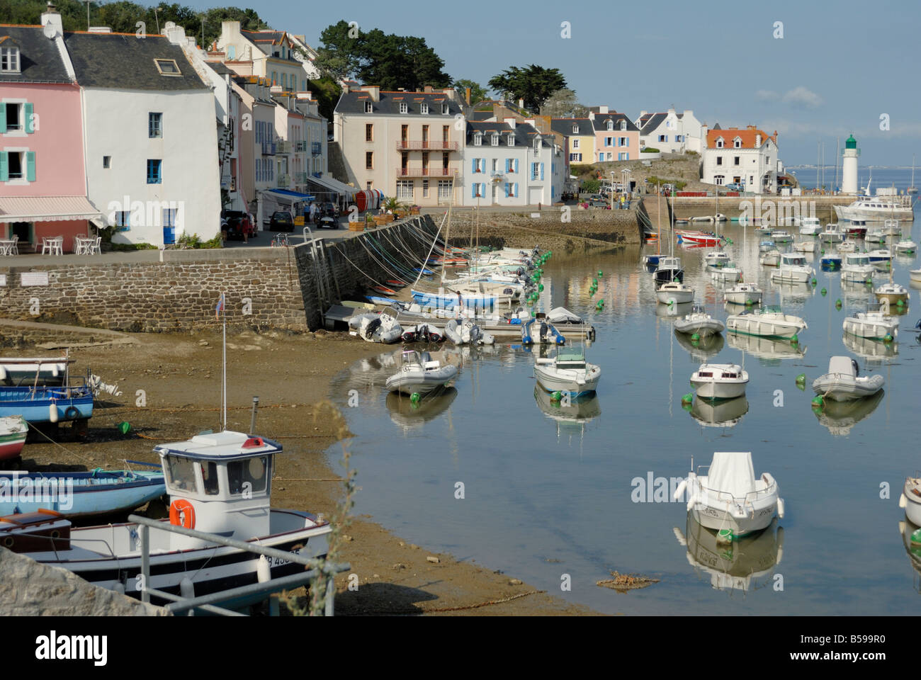 Port de Sauzon, Belle Ile, Bretagne, France, Europe Photo Stock - Alamy
