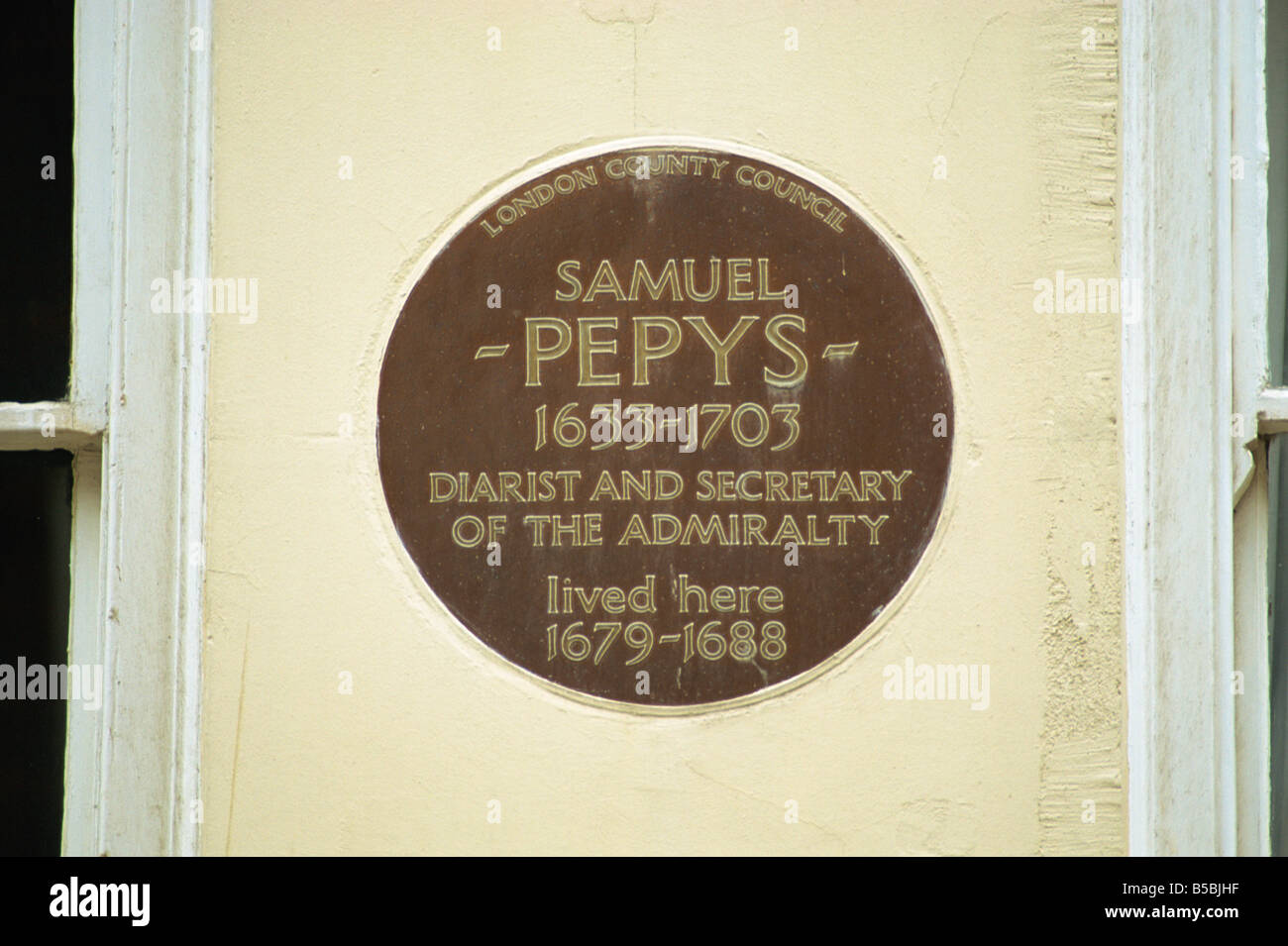 Plaque samuel pepys Banque de photographies et d’images à haute résolution - Alamy
