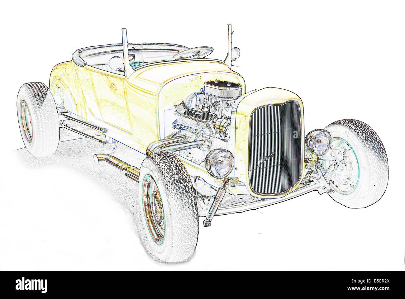 American custom car Banque d'images détourées - Alamy