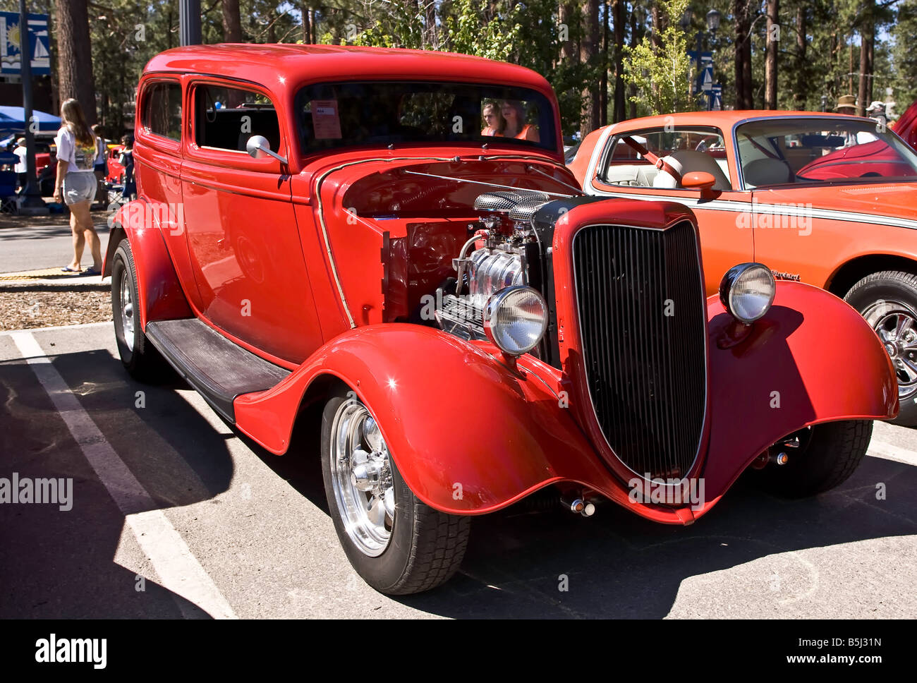 Hot Rod V8 Engine American Banque d'image et photos - Alamy