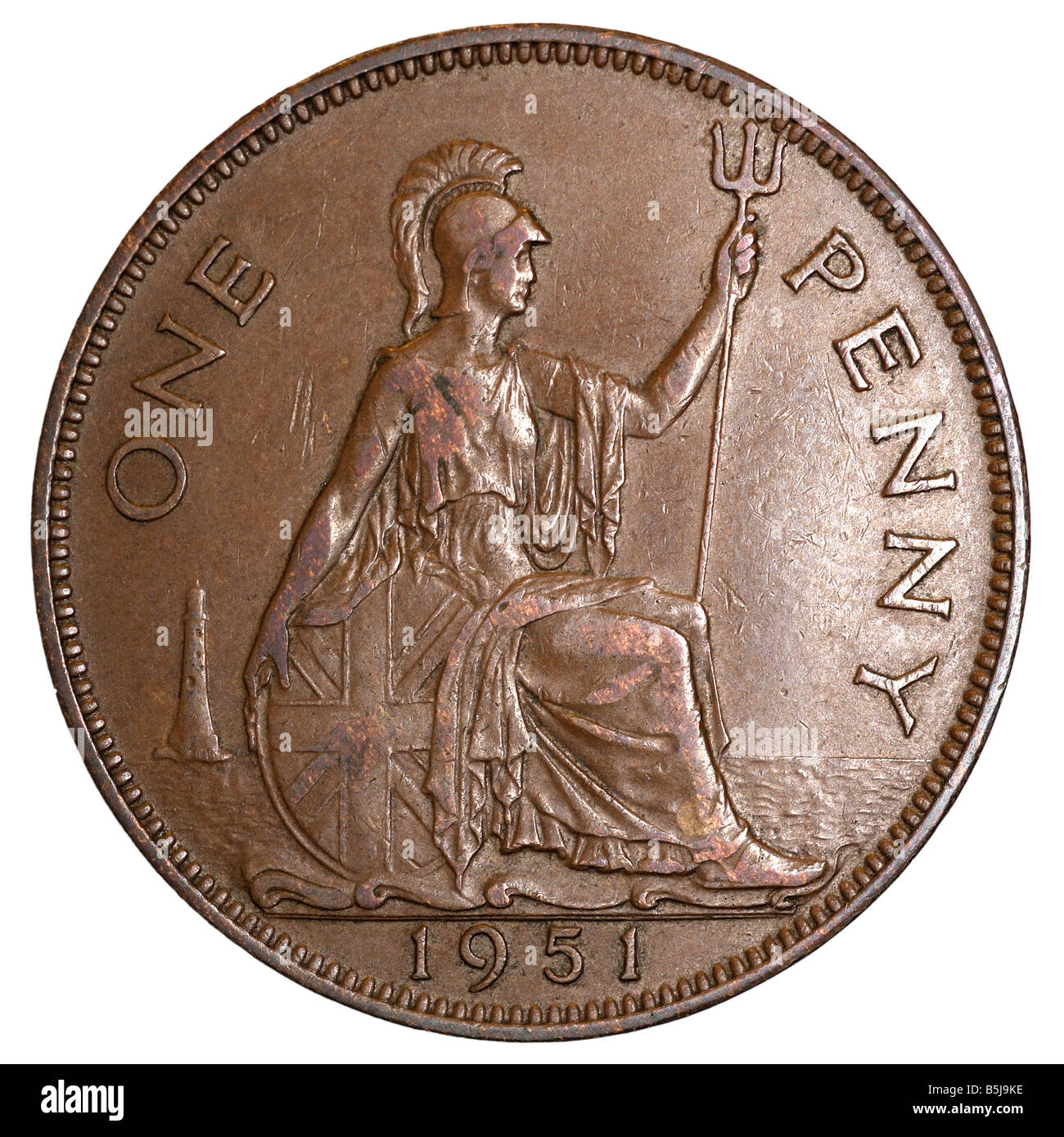 1 pence 1951 vieux penny un pfennig monnaies frappées plus bas Photo ...