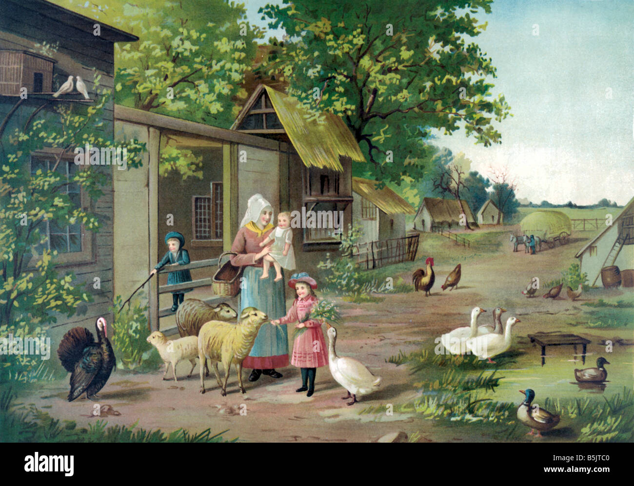 Peinture de ferme et animaux Banque de photographies et d’images à ...