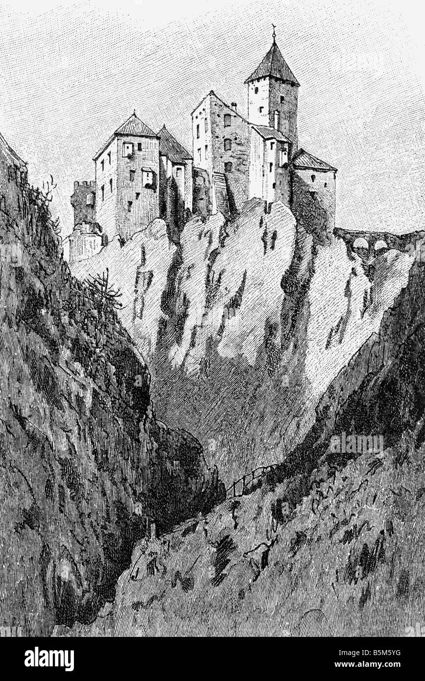 Architecture, châteaux, Italie, Château Karneid, vue extérieure ...