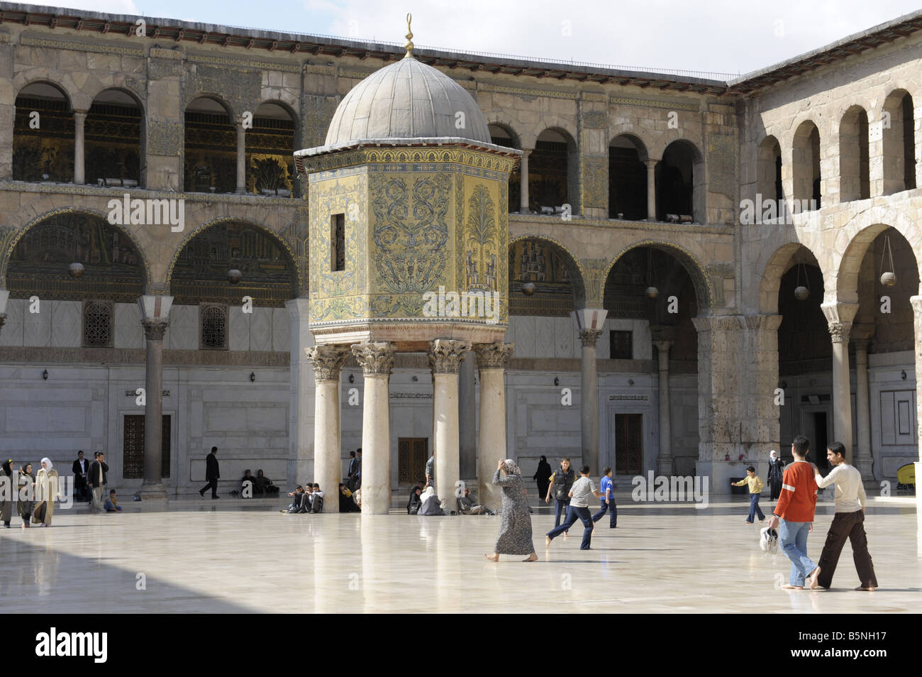 La Mosquée des Omeyyades à Damas Photo Stock - Alamy