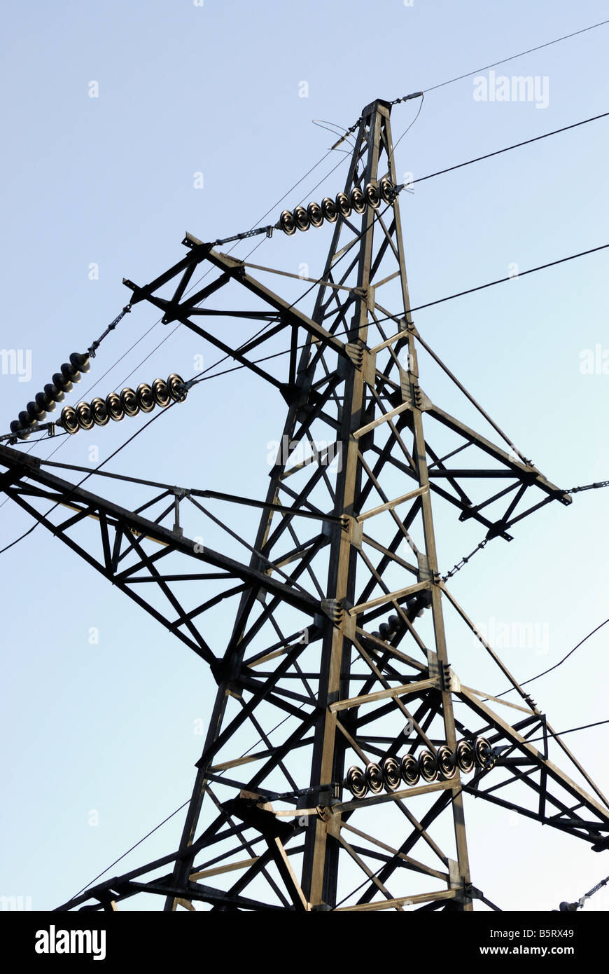 Poteaux électriques photo Banque d'image et photos - Alamy