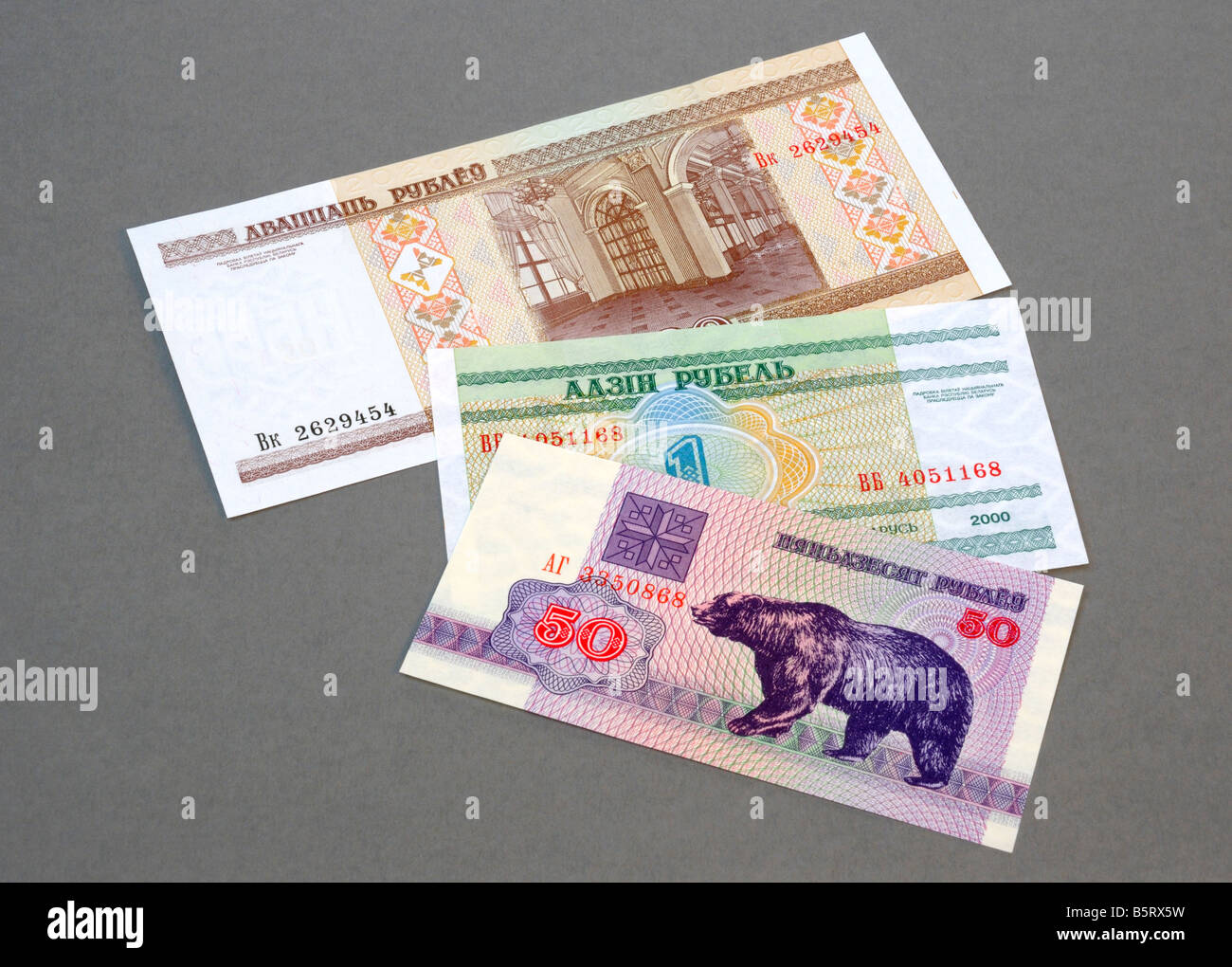 Banknote of belarus Banque de photographies et d’images à haute ...