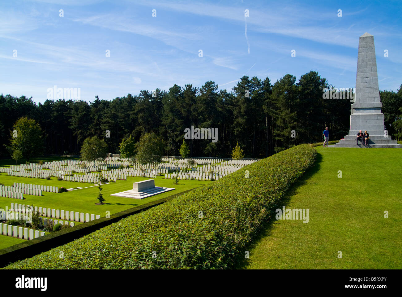 Le bois du polygone, cimetière de buttes et de cimetière Tyne Cot ...