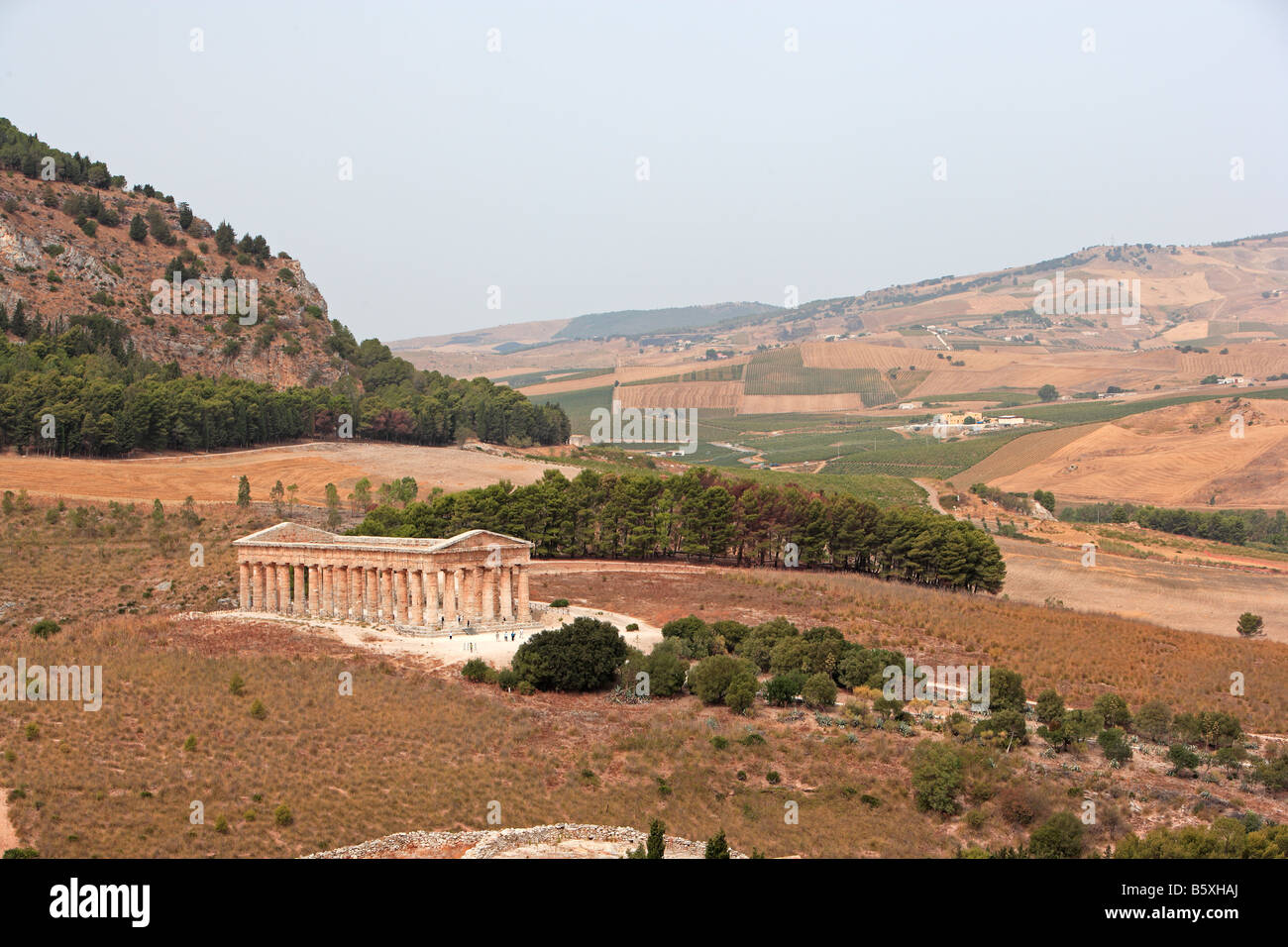 Temple grec de Ségeste, en Sicile Photo Stock - Alamy