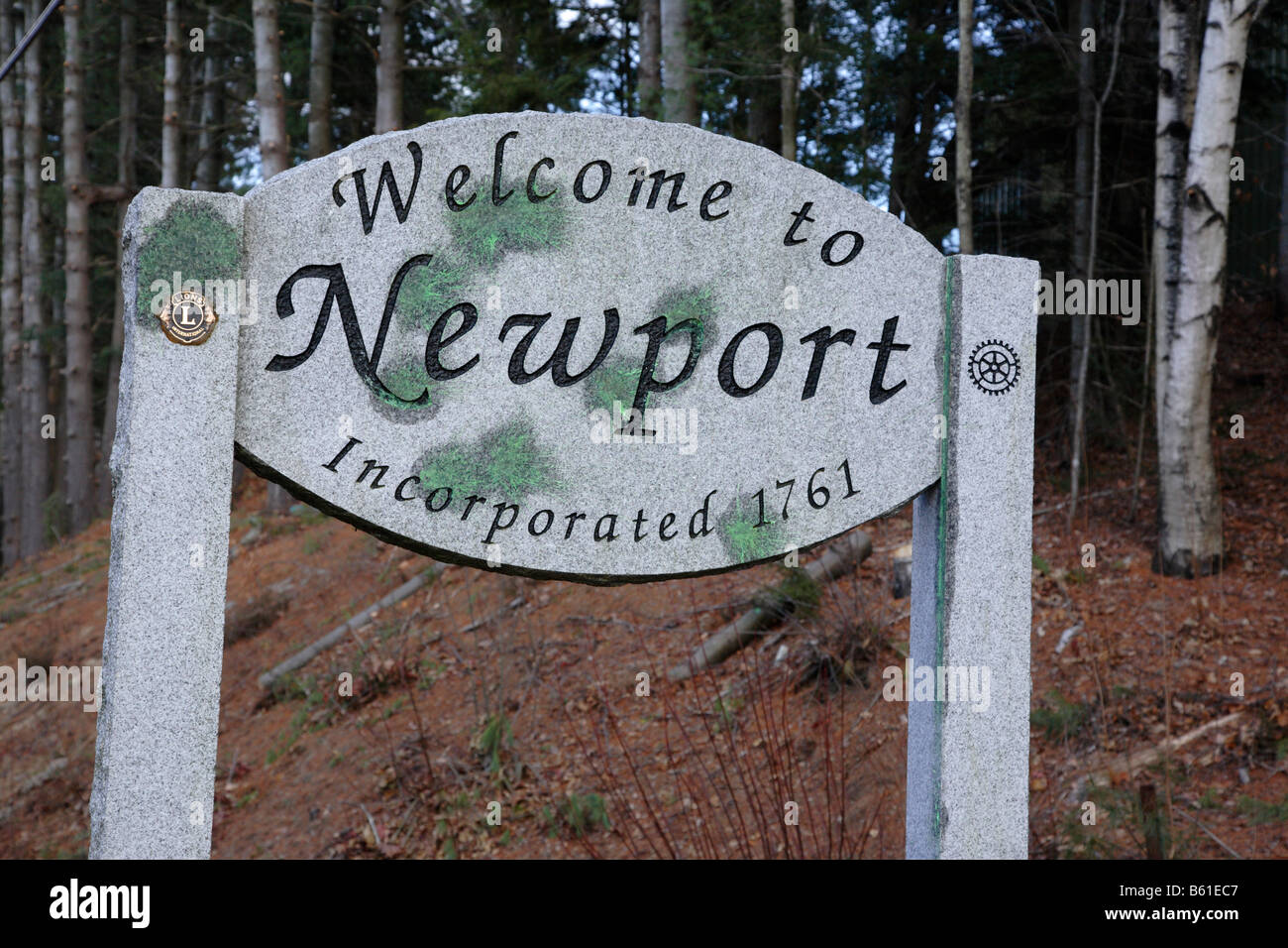 Bienvenue à newport sign Banque de photographies et d’images à haute ...