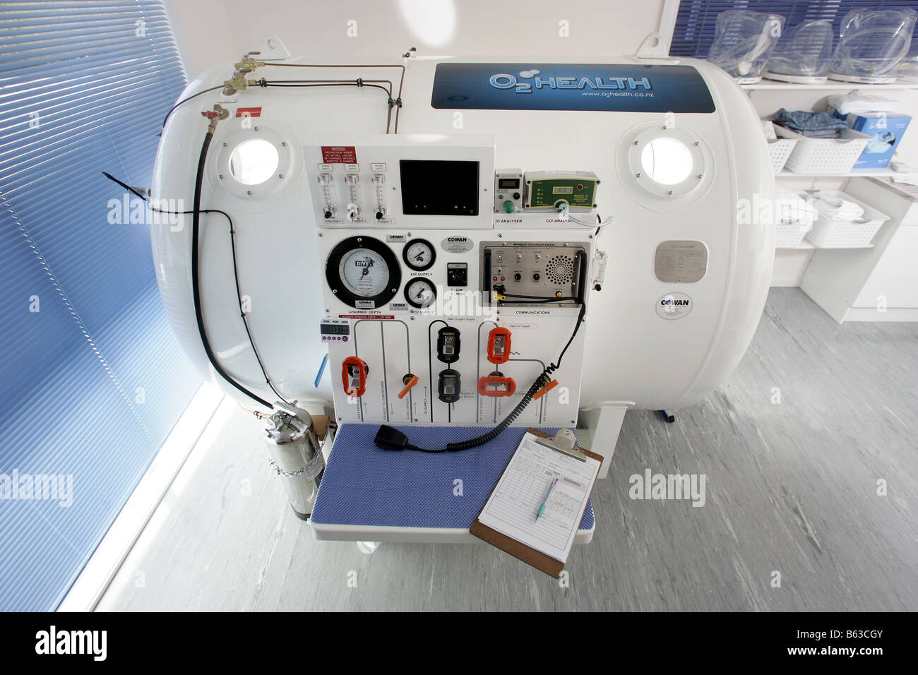 Un caisson hyperbare au centre de santé, Mapua Nelson Nouvelle-zélande ...
