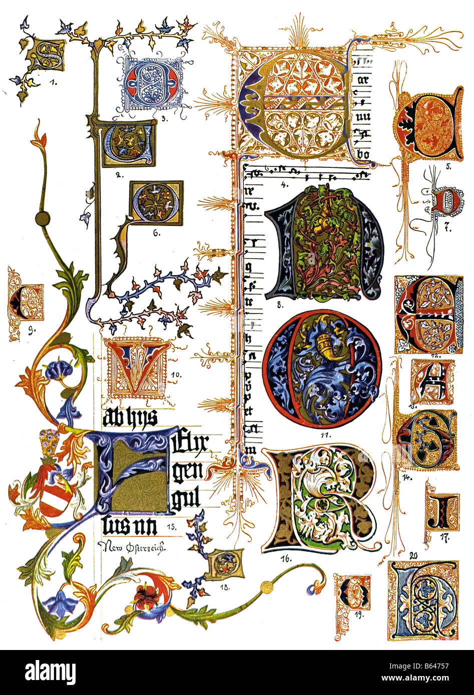 Enluminures medievales Banque de photographies et d’images à haute ...