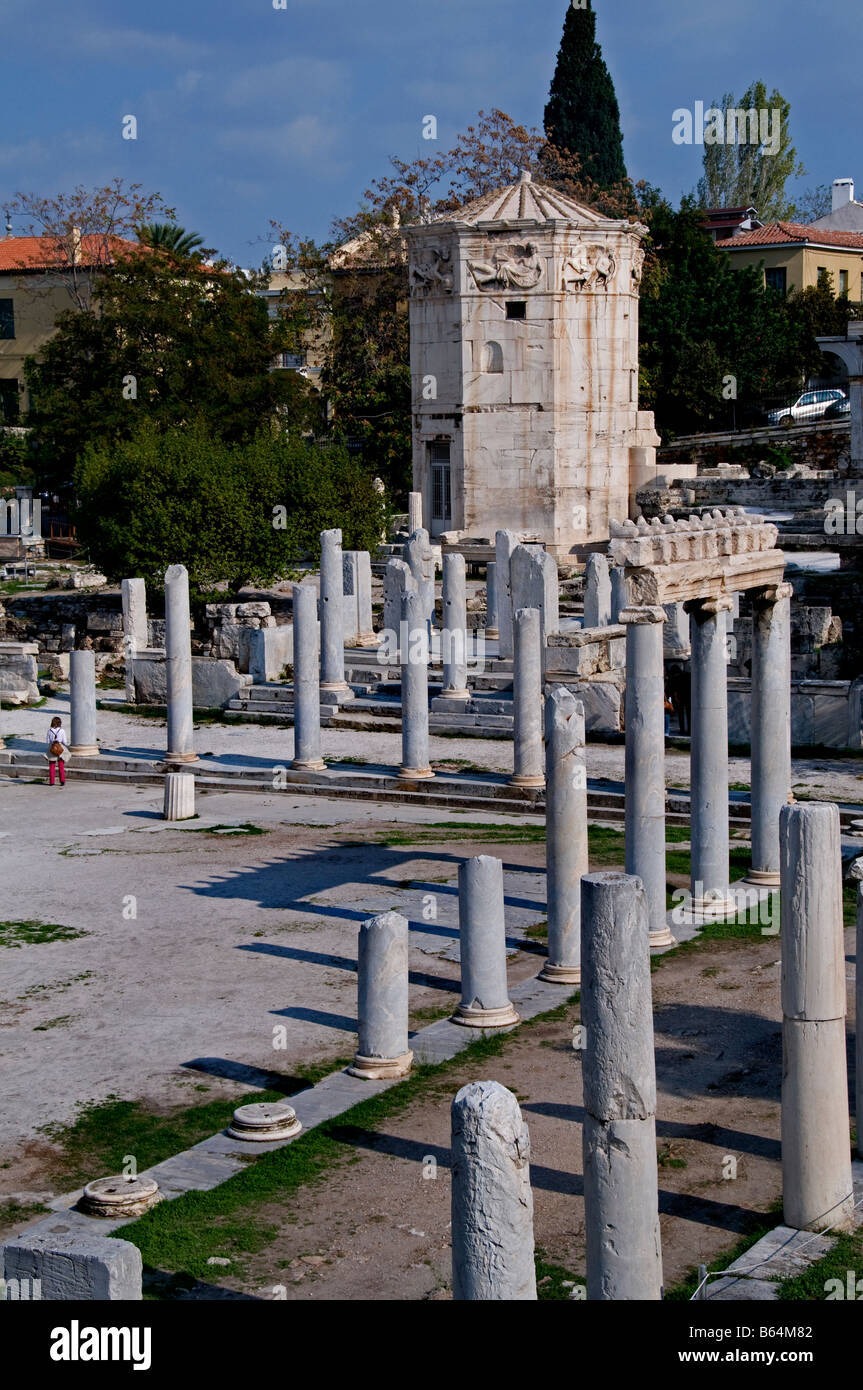 Tour des Vents Forum construit à Athènes à l'époque romaine à l'Est de ...