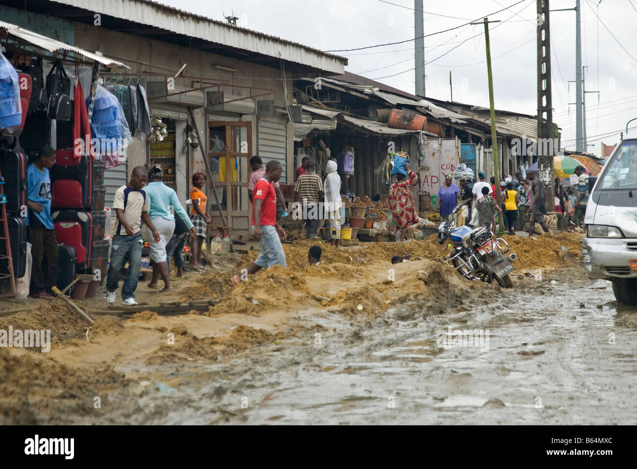 Travaux Douala Cameroun Afrique Photo Stock - Alamy