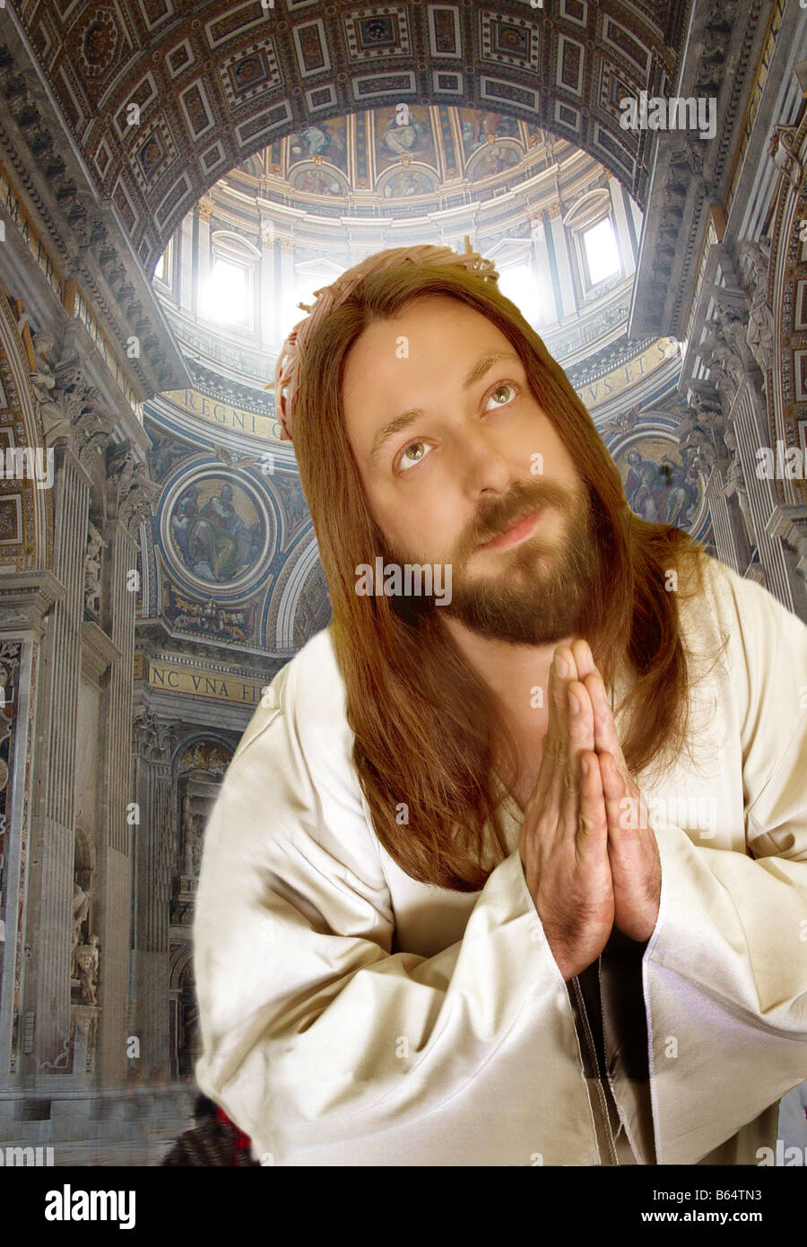 Jesus praying Banque de photographies et d’images à haute résolution ...