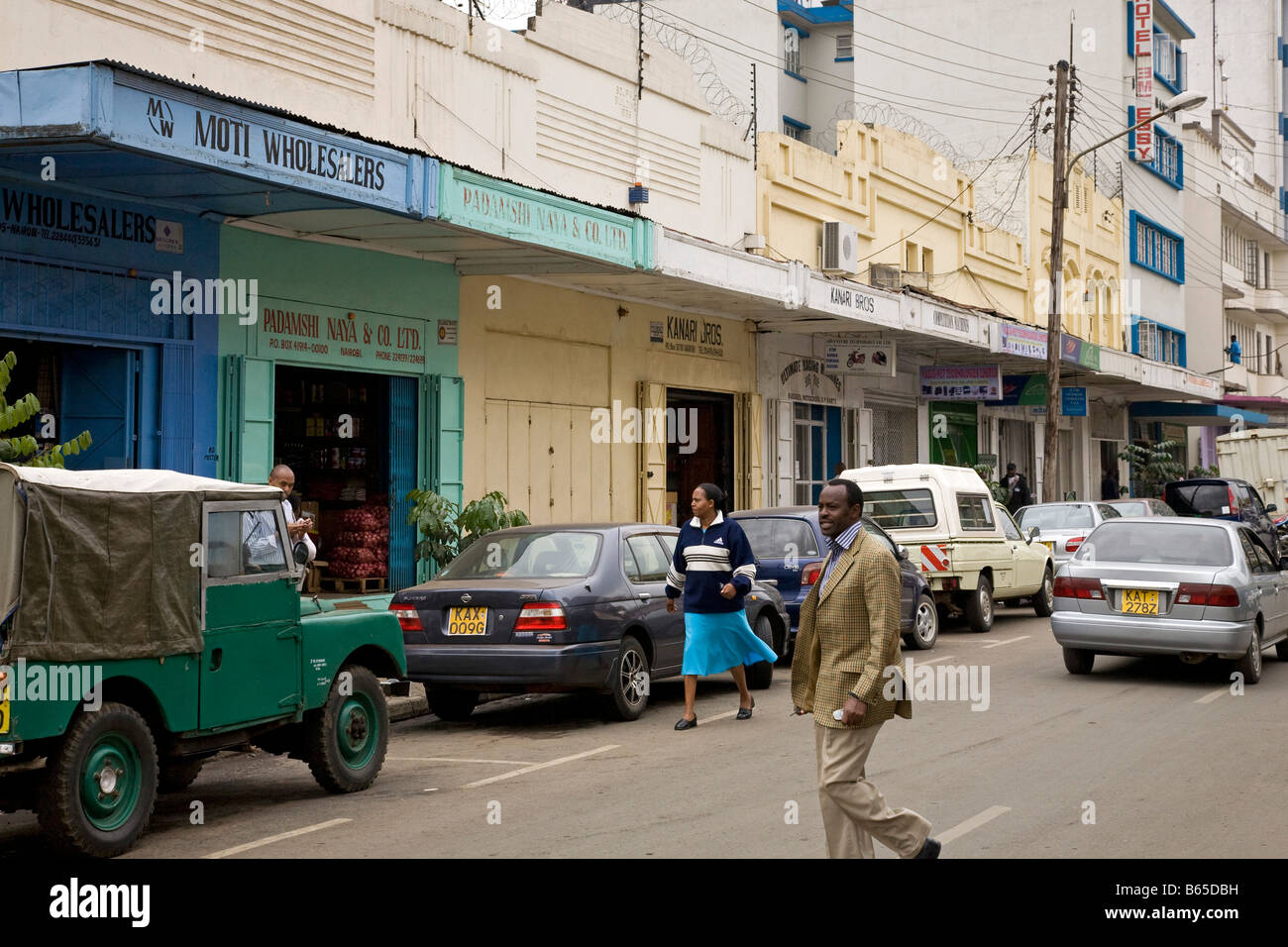 Le centre-ville de bâtiments de style colonial Nairobi Kenya Afrique ...