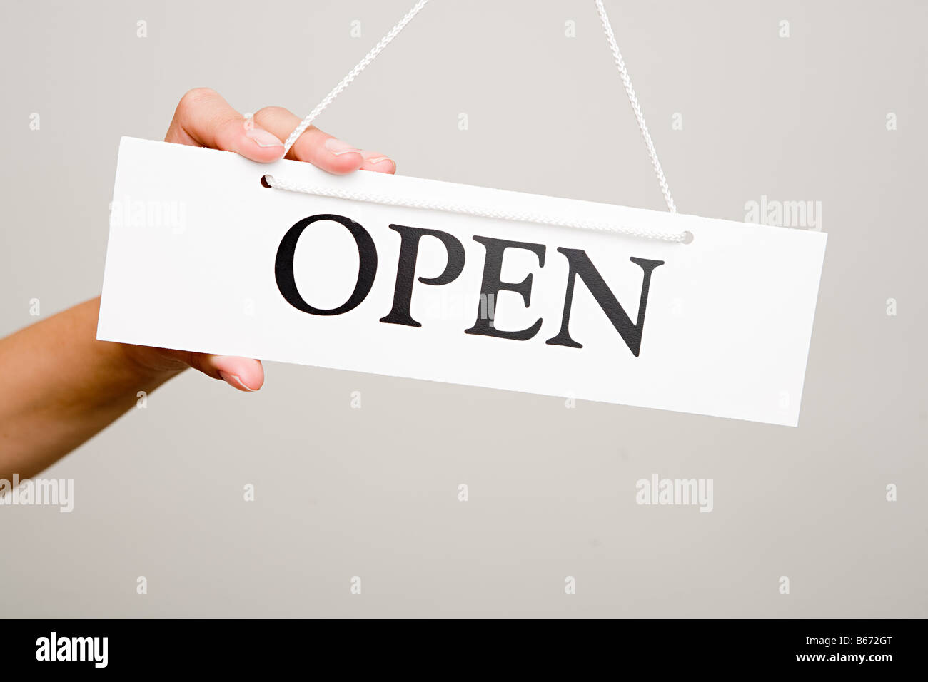 Ouvrir Le Signe Banque d'image et photos - Alamy