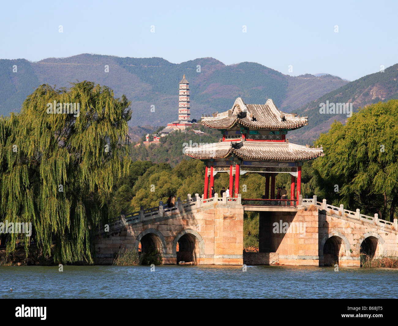 Pont du lac de kunming chine Banque de photographies et d’images à ...