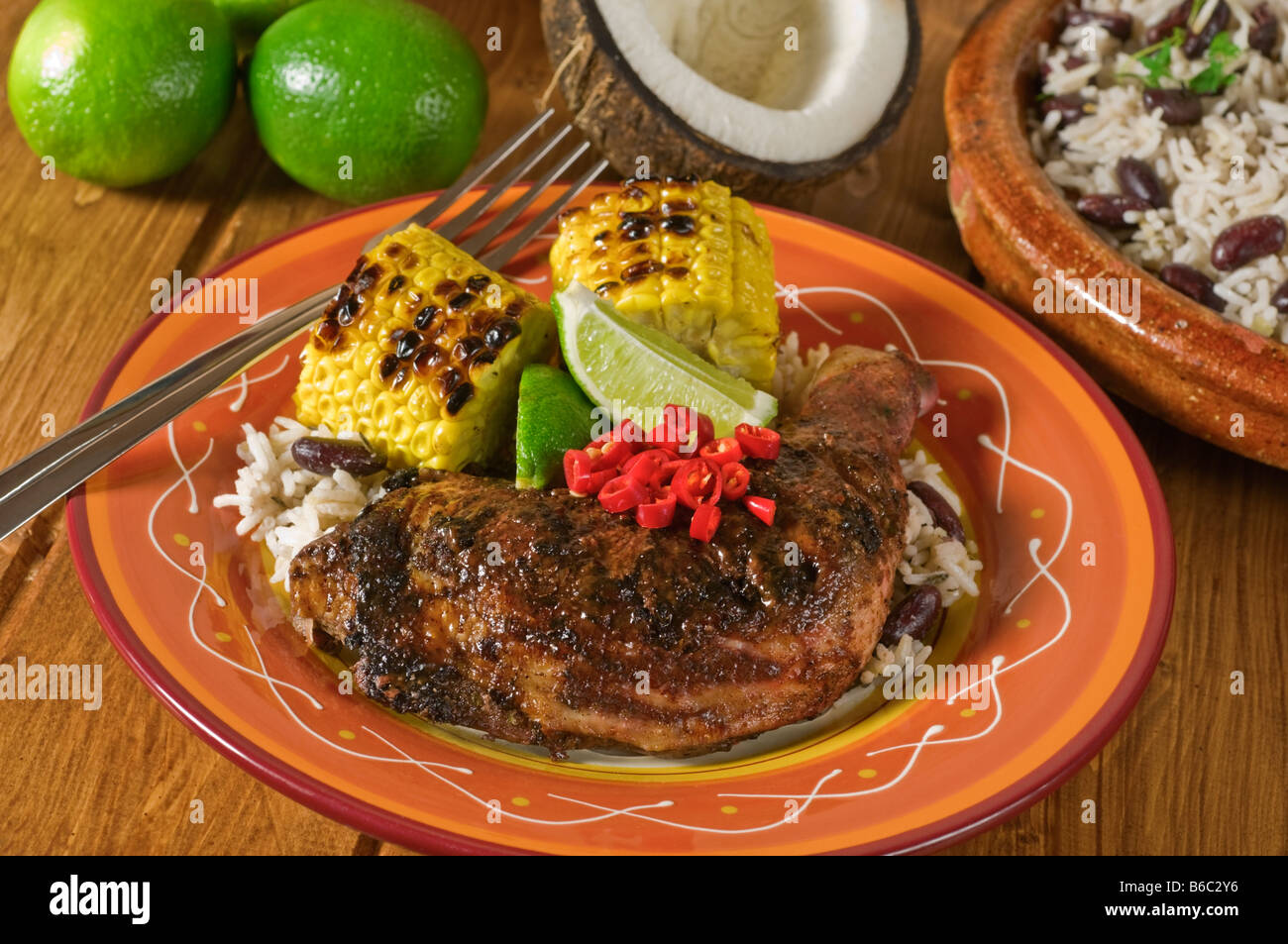 Jamaican jerk grill Banque de photographies et d’images à haute ...