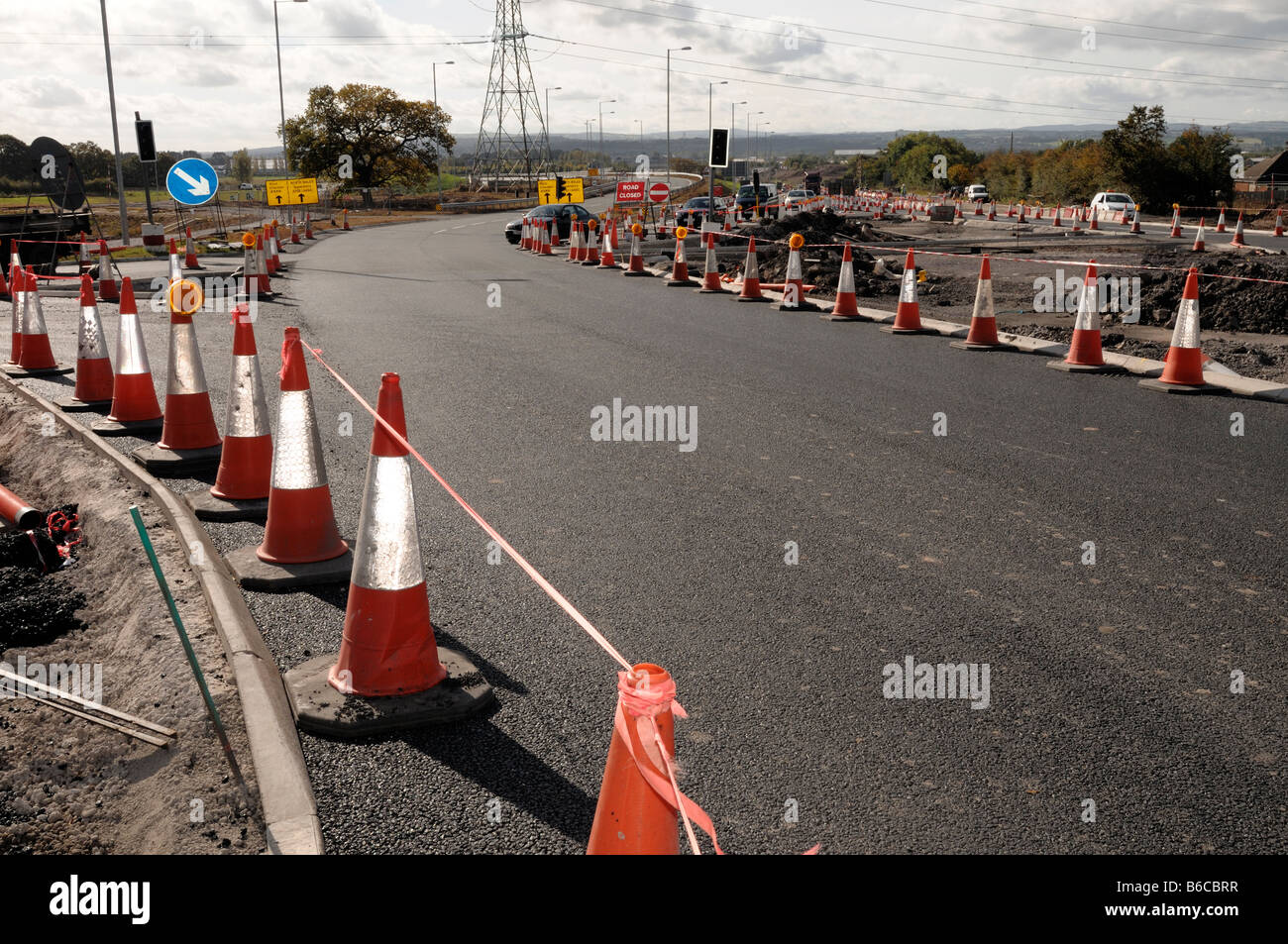 Bornes de travaux routiers Banque de photographies et d’images à haute ...