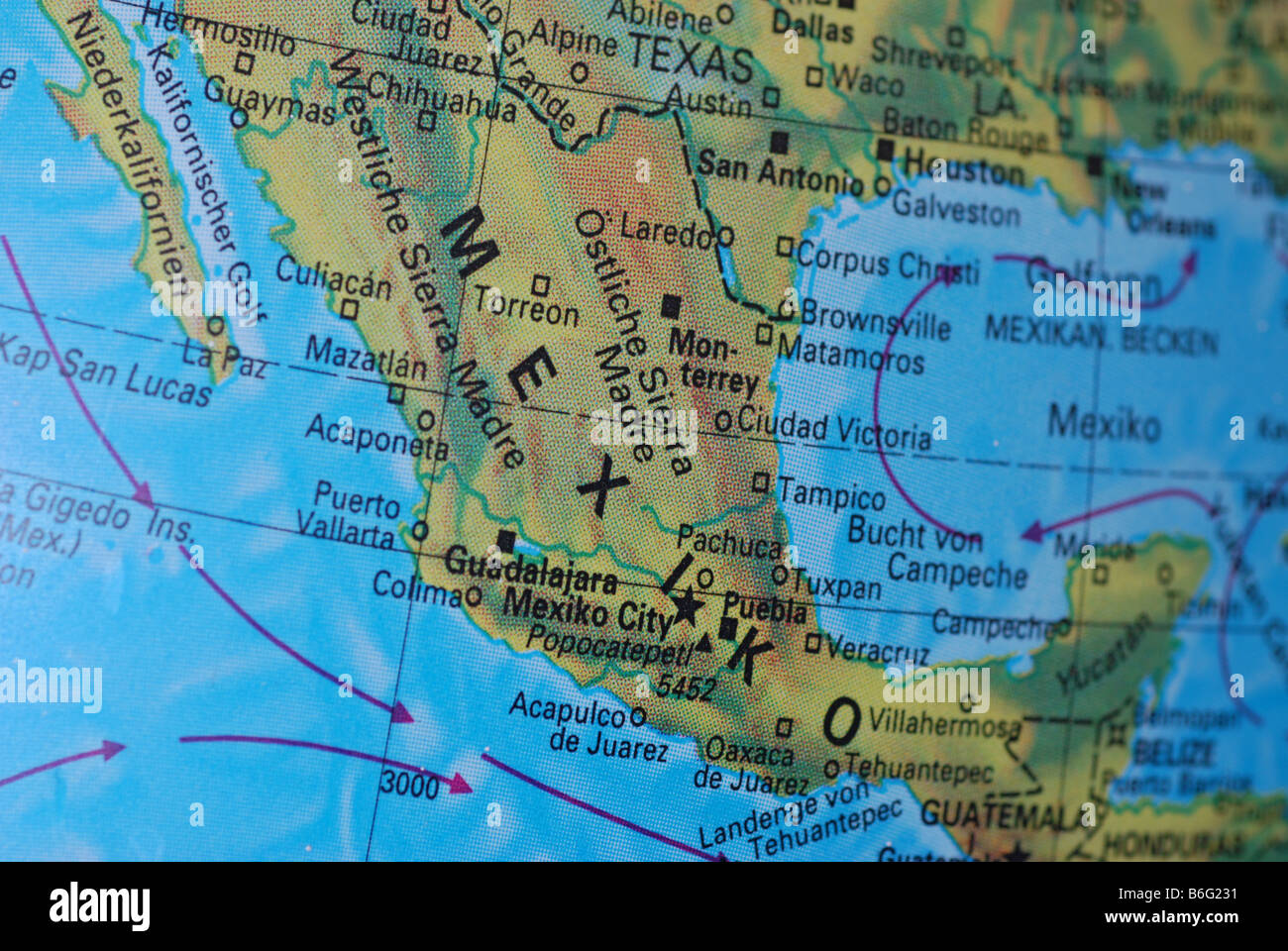 Mexico map Banque de photographies et d’images à haute résolution - Alamy