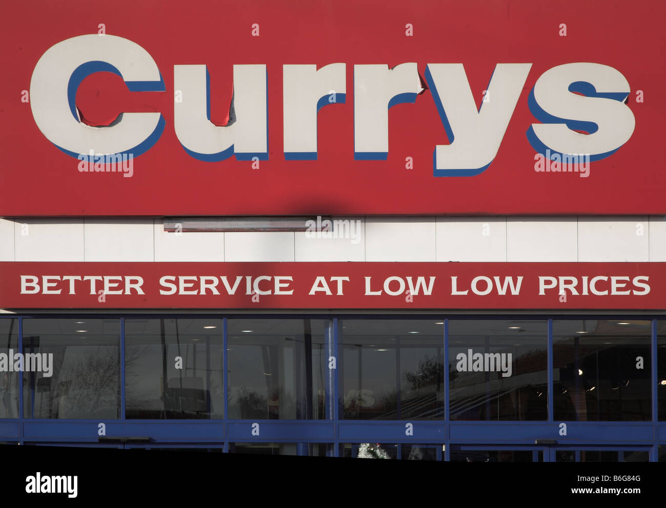 Magasin de signes currys magasin Banque de photographies et d’images à ...