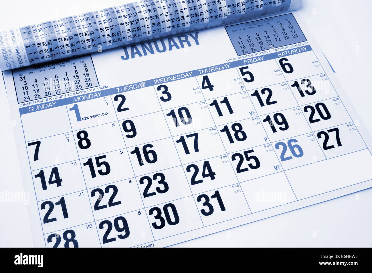 Calendrier des mois Banque de photographies et d’images à haute ...