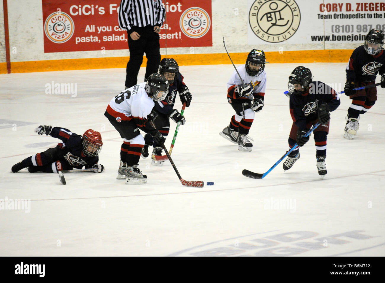 Jouer au hockey sur glace Banque de photographies et d’images à haute ...