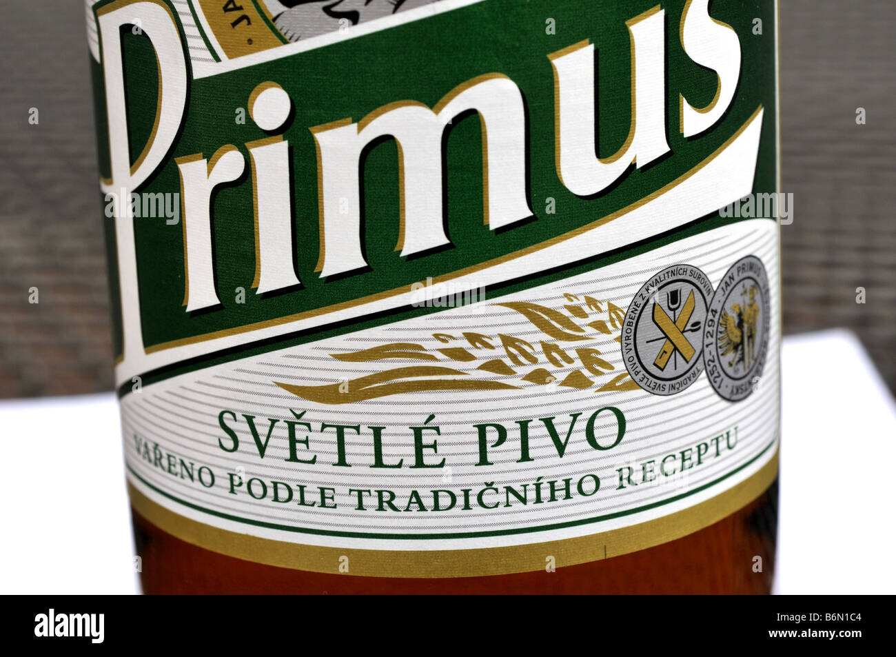 République tchèque la bière Primus Photo Stock - Alamy