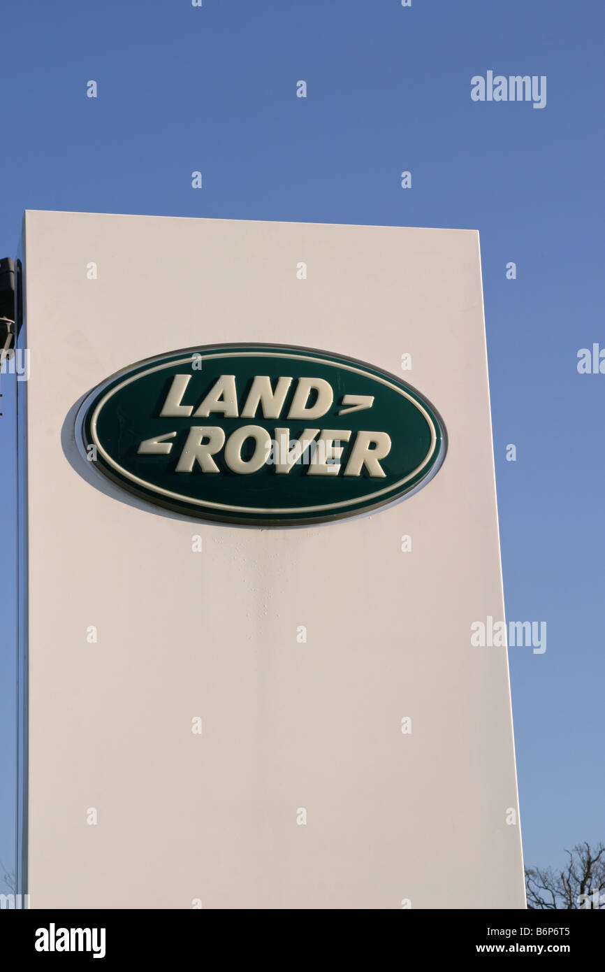 Signe logo concessionnaire automobile uk garage Banque de photographies ...
